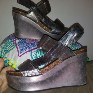 Pierre Dumas | Shoes | Pierre Dumas Platform Wedge Hester Sandals ...